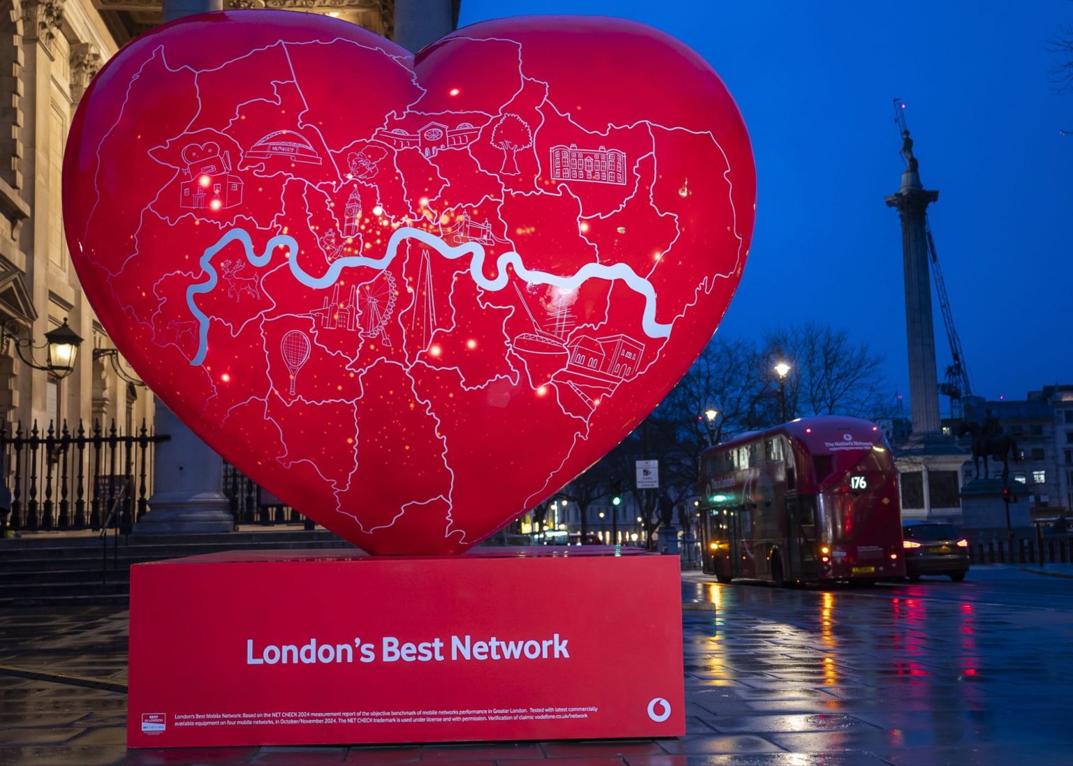 Vodafone Lights Up The Capital To Celebrate Being Crowned London’s Best ...